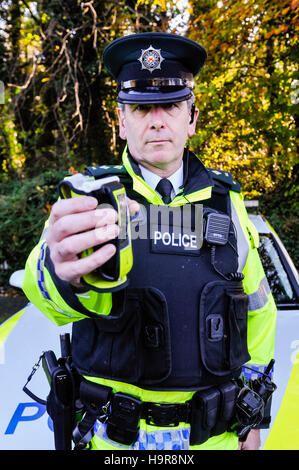 Inspector Gary McComb of the PSNI with his new motorcycle support team ...