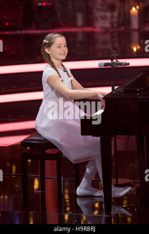 Composer and musician Alma Deutscher during a live broadcast of BBC ...