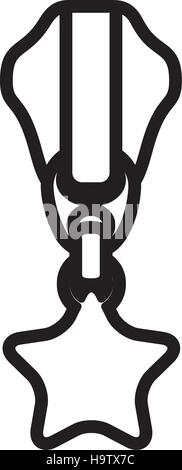 Isolated star zip design Stock Vector Image & Art - Alamy