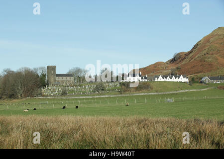 Village of Kilmartin, Scotland. The 19th century built Kilmartin Parish ...
