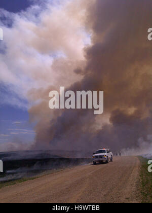 The 2012 prescribed burn in Badlands National Park was a controlled ...