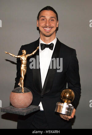 Zlatan Ibrahimovic is awarded The Golden Ball award, it was the first ...