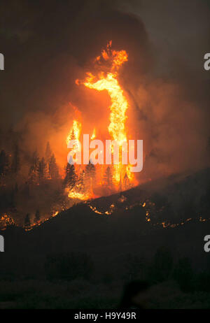 The Elk Complex Fire, a significant wildfire event, is shown in this ...