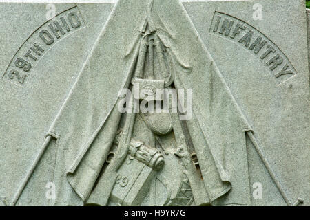 28th Ohio Infantry monument, Gettysburg National Military Park ...