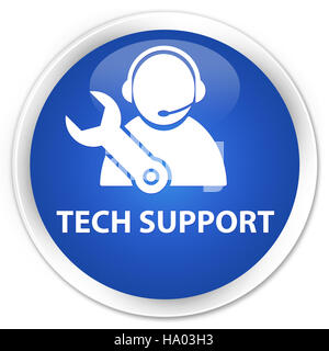 Tech support icon isolated on 3d yellow round button abstract ...