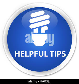Helpful tips (bulb icon) isolated on 3d yellow round button abstract ...