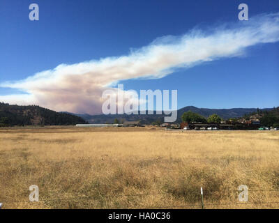 Firefighters work to control the Happy Camp Complex wildfire, a ...