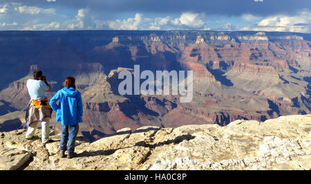 This image captures a view of Yavapai Point at the Grand Canyon in ...