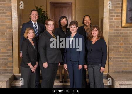 U.S. Department of Agriculture ) Deputy Secretary Steve Censky, center ...