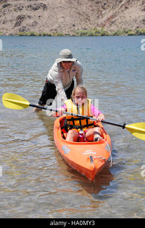 Children from the Las Vegas YMCA enjoy a day at Lake Mojave, part of ...