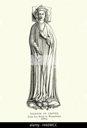 Eleanor of Castile (1241 –1290) was the first queen consort of Edward I ...