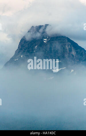 Mount Edwards in Glacier National Park, standing 9,000 feet high, is a ...