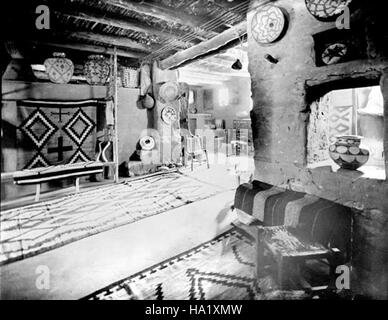 The interior of the historic Hopi House at Grand Canyon National Park ...