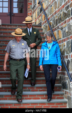 Director Jarvis and Superintendent Steele at a national park event ...