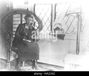 A portrait of Mary Colter, an influential architect, at age 80, taken ...