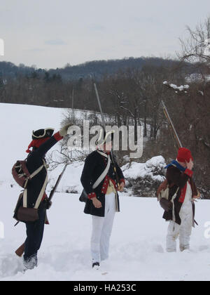 Drilling in the snow at Valley Forge National Historical Park is part ...