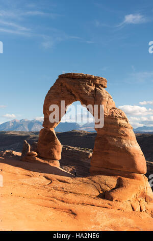 Delicate Arch is an icon of Arches National Park in Utah, USA Stock ...