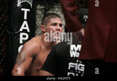 Joe Stevenson at UFC 74 during a mixed martial arts match at the ...