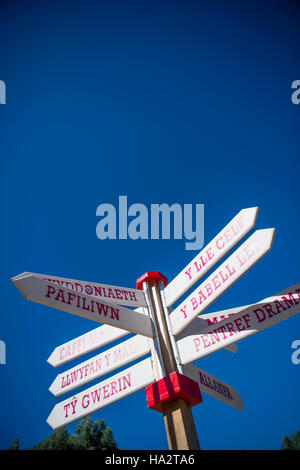 Monolingual welsh language signage at The National Eisteddfod of Wales ...