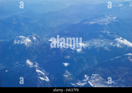 View of Alps mountains from air plane Stock Photo - Alamy