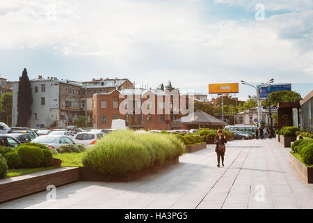 Rose Revolution Square in Tbilisi, capital of Georgia Stock Photo - Alamy