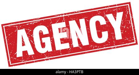 agency square stamp Stock Vector Image & Art - Alamy