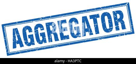 aggregator square stamp Stock Vector Image & Art - Alamy