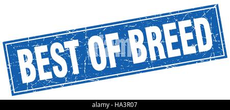 best of breed stamp. square grunge sign isolated on white background ...