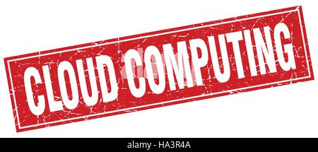 cloud computing square stamp. cloud computing grunge sign set Stock ...