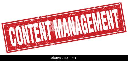 content management square stamp Stock Vector Image & Art - Alamy