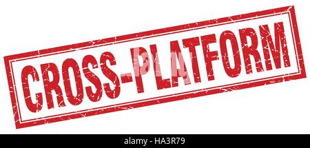 cross-platform square stamp Stock Vector Image & Art - Alamy