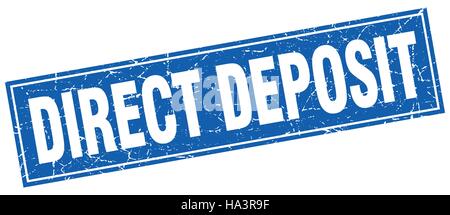 direct deposit square stamp Stock Vector Image & Art - Alamy
