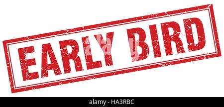 early bird square stamp Stock Vector Image & Art - Alamy