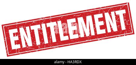entitlement square stamp Stock Vector Image & Art - Alamy