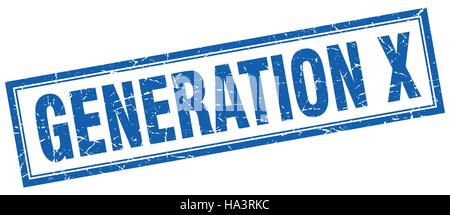 generation x stamp. generation x square grunge sign. generation x Stock ...