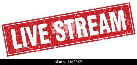 live stream square stamp Stock Vector Image & Art - Alamy