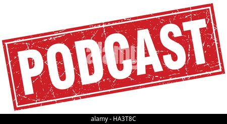 podcast square stamp Stock Vector Image & Art - Alamy
