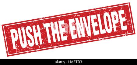 push the envelope square stamp Stock Vector Image & Art - Alamy