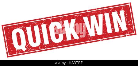 quick win square stamp Stock Vector Image & Art - Alamy