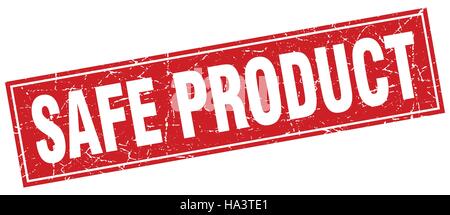 safe product square stamp Stock Vector Image & Art - Alamy