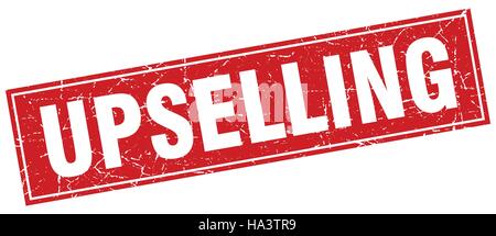 upselling square stamp. upselling grunge sign set Stock Vector Image ...