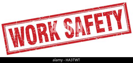 work safety square stamp Stock Vector Image & Art - Alamy