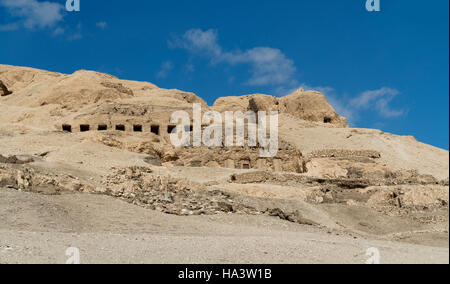 view from Theban mountains to Nile Valley, Egypt, Theben-West, Luxor ...