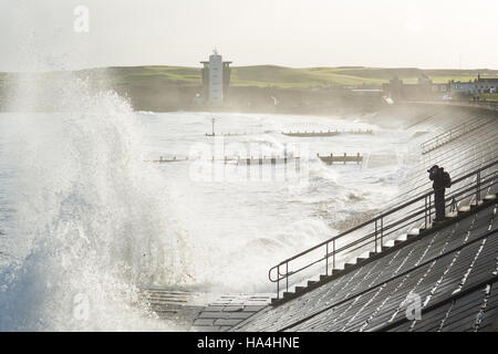 Aberdeen, Scotland, UK - 27 November 2016: UK weather - on a bright ...