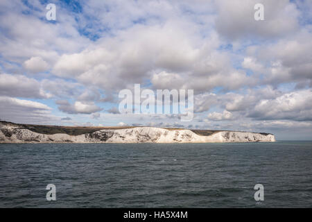 white cliffs of dover seen from cap blanc nez near Calais, France Stock ...