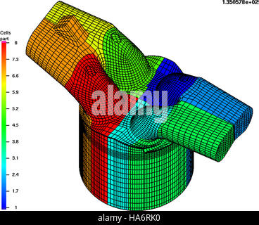 This image shows a Computational Fluid Dynamics (CFD) model of the ...