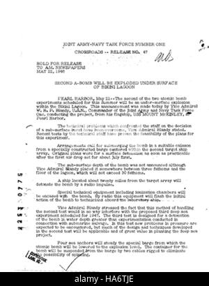 In 1946, the United States conducted atomic bomb tests at Bikini Island ...