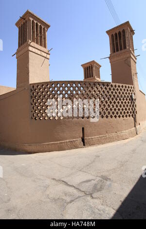 Badgir - wind tower used as a natural air-conditioning system, Yazd ...