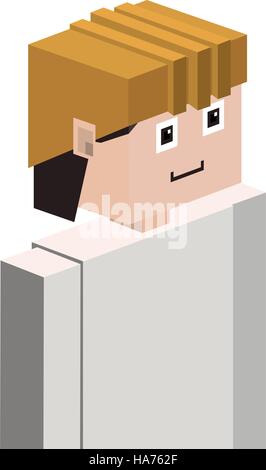 lego silhouette half body man with formal suit vector illustration ...