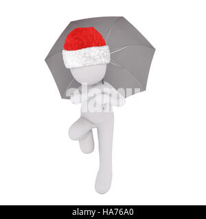 3D Illustration of a cartoon man holding The national flag of Algeria ...